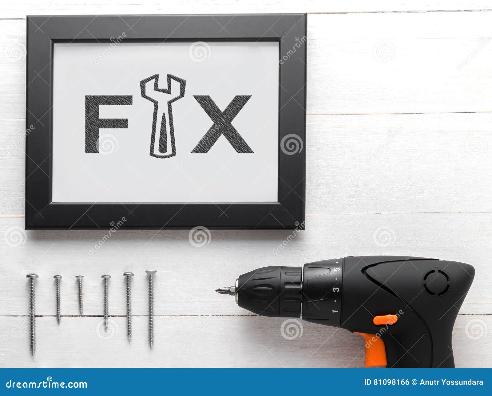 DIY Fixing Tool for Home Decoration. Stock Photo - Image of carpenter ...
