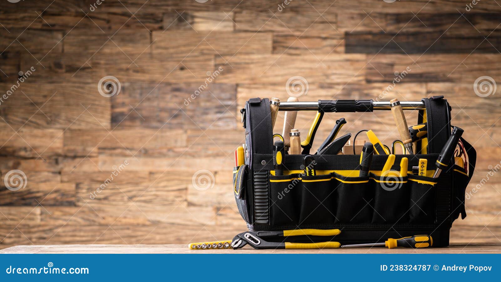 DIY Handyman Toolkit. Carpenter Hardware Stock Image - Image of ...