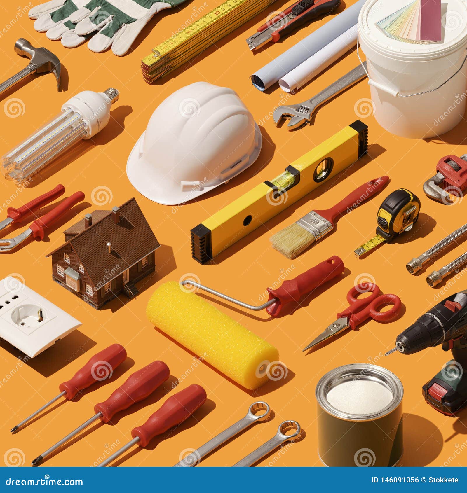 DIY and home renovation stock illustration. Illustration of service ...