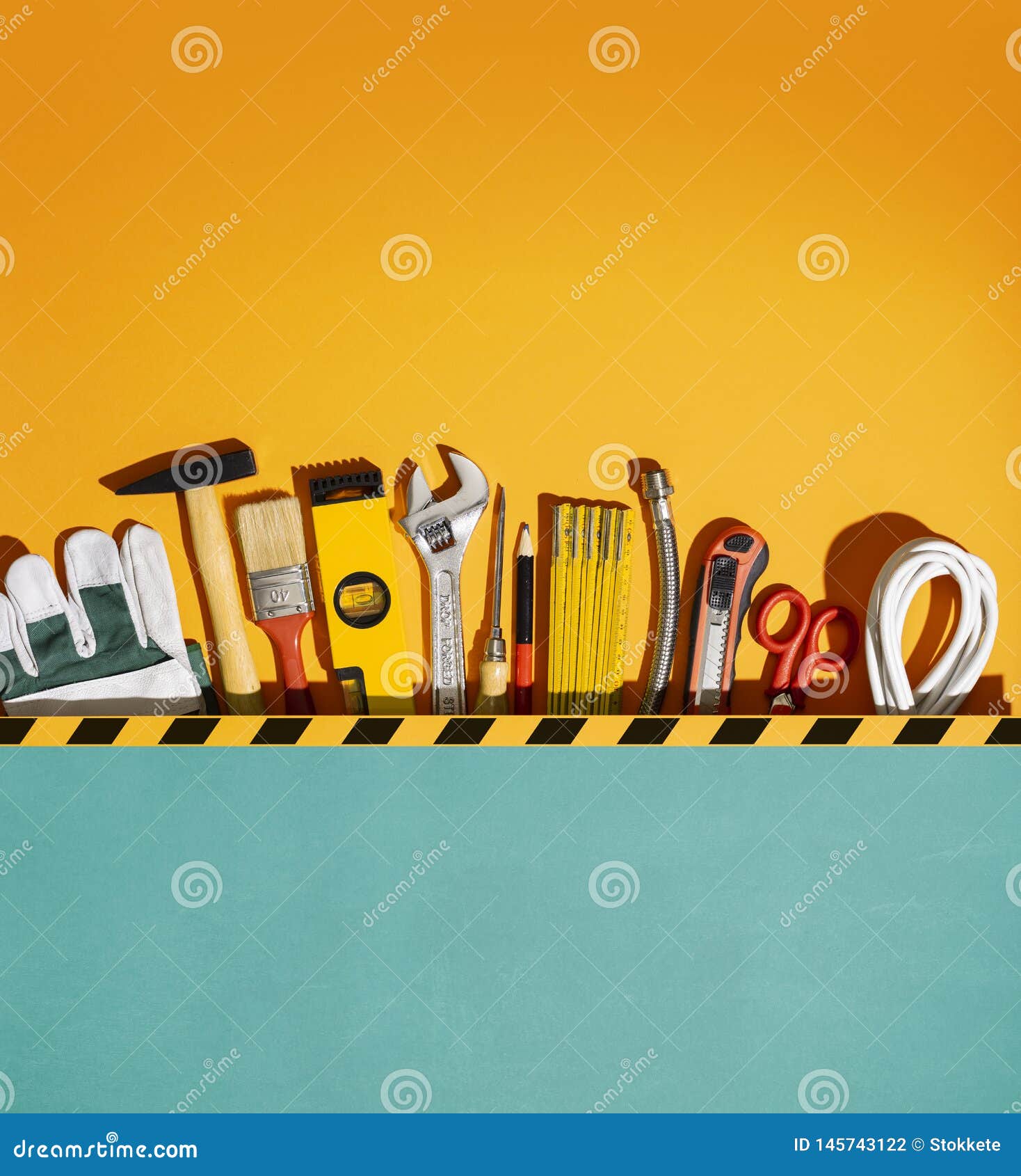 DIY and Home Renovation Tools Collection Stock Photo - Image of service ...