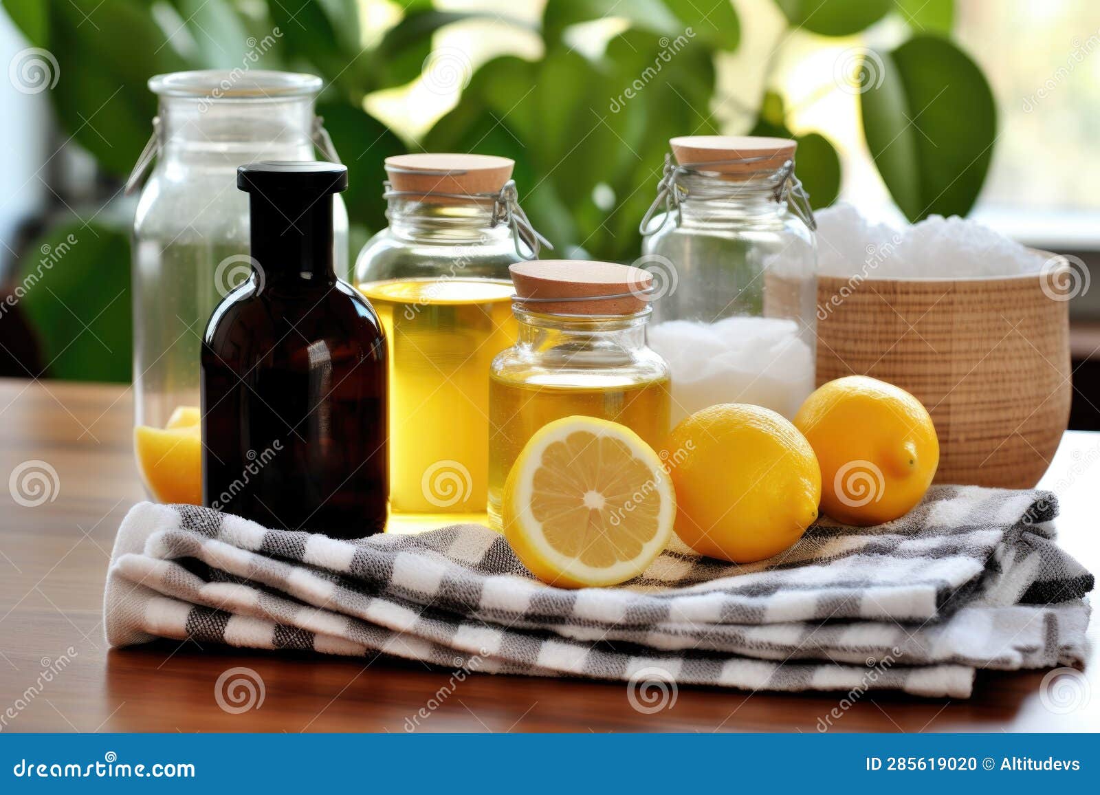 Diy Homemade Cleaning Solution for Various Surfaces Stock Illustration ...