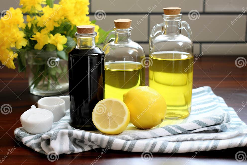Diy Homemade Cleaning Solution for Various Surfaces Stock Photo - Image ...
