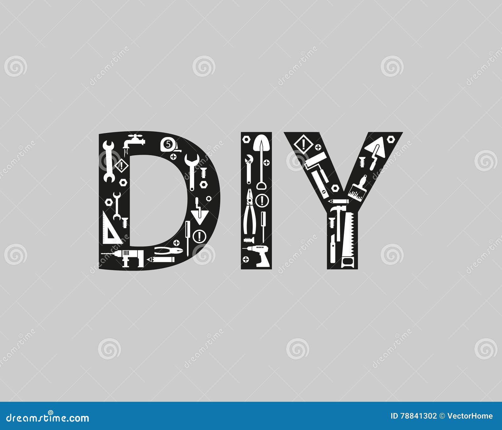 Diy Icon - Vector Illustration Stock Vector - Illustration of letter ...