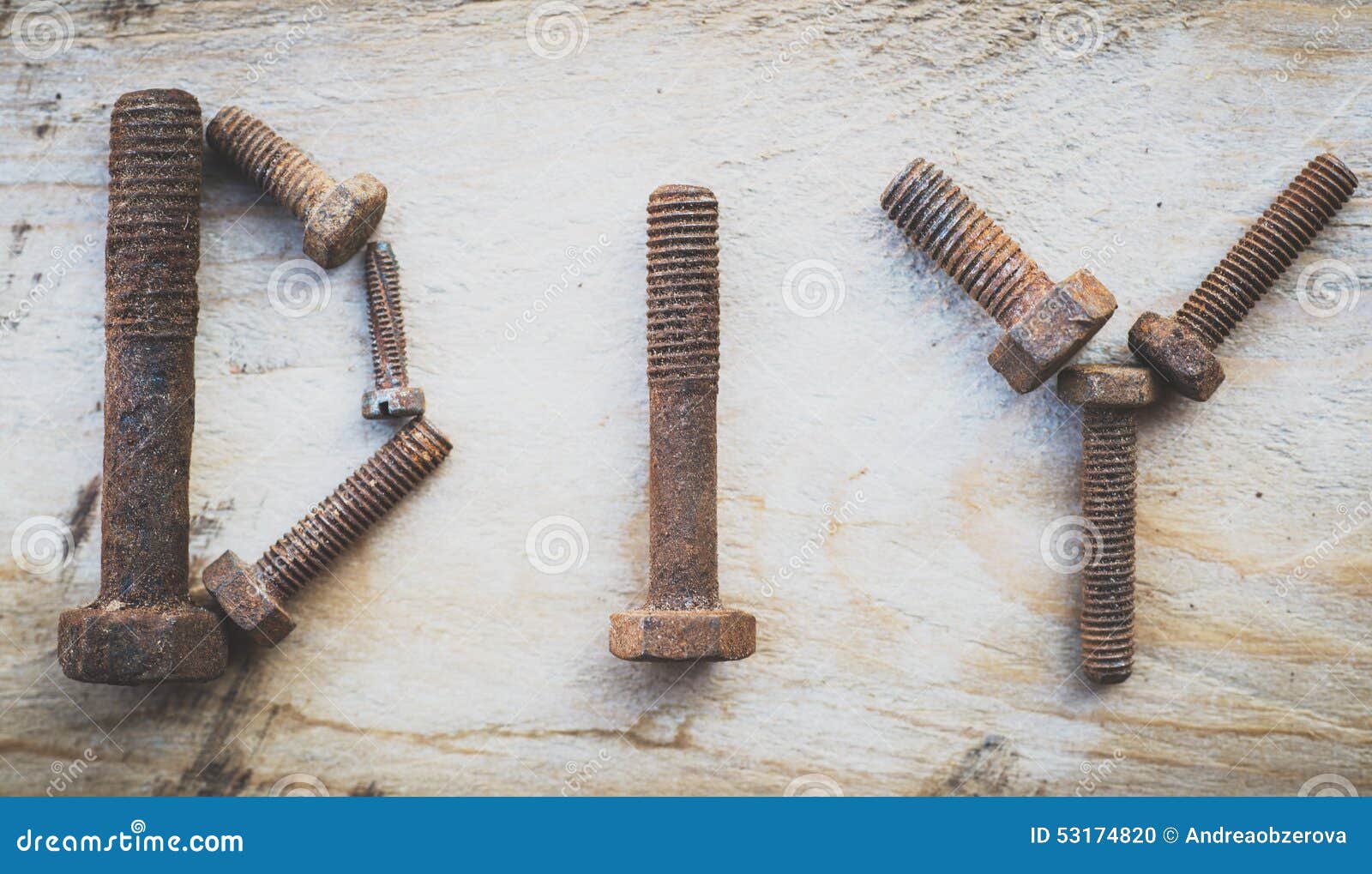 Diy Made Up Old Rusty Screws Stock Photos - Free & Royalty-Free Stock ...