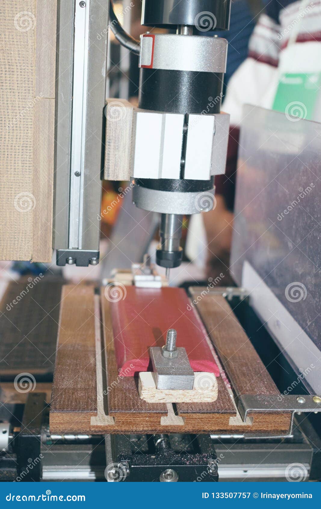 DIY Mini CNC Machine for 3D Carving. Process of 3D Cutting, Machining ...