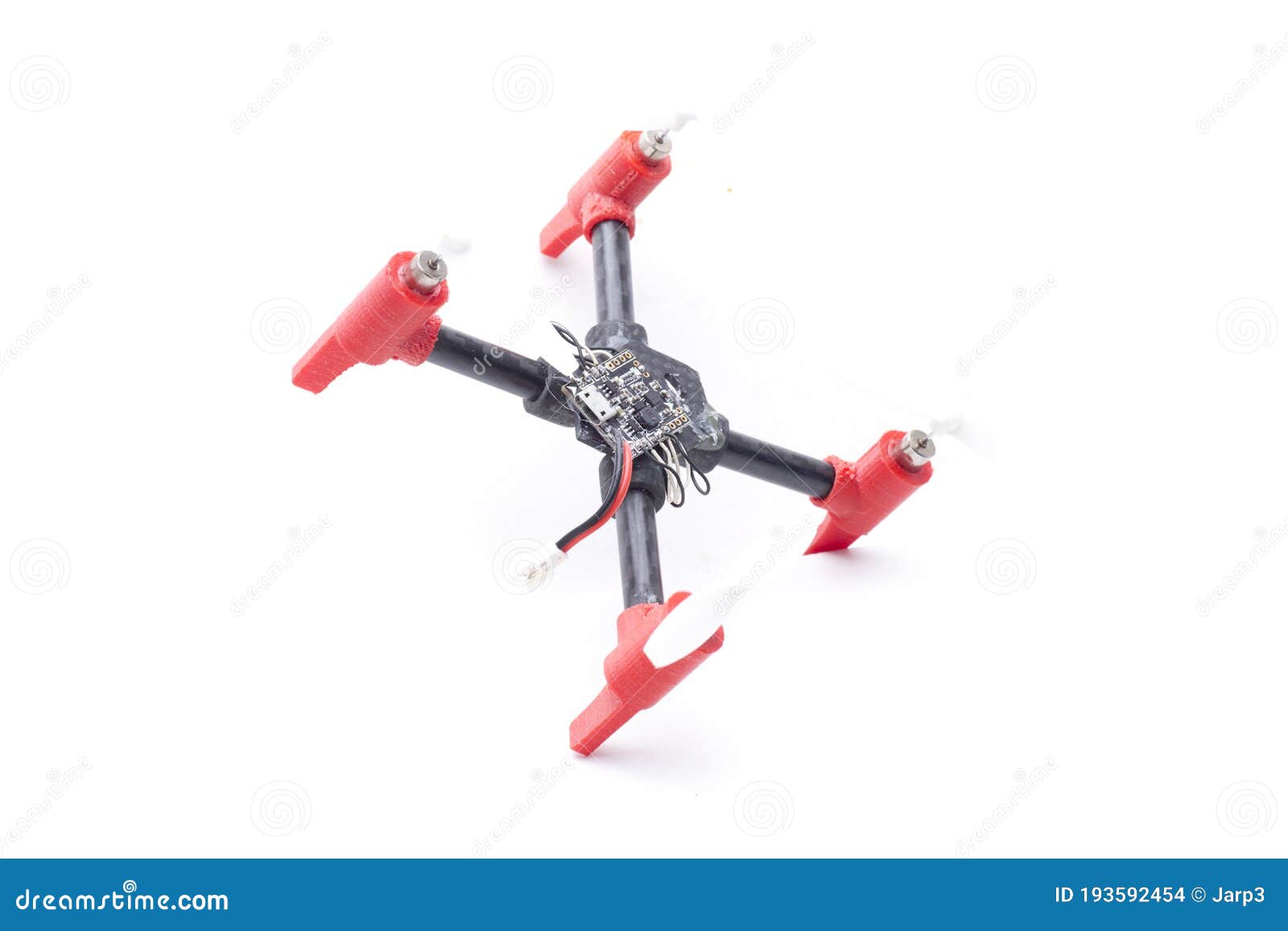 Diy nano drone turning stock photo. Image of propeller - 193592454