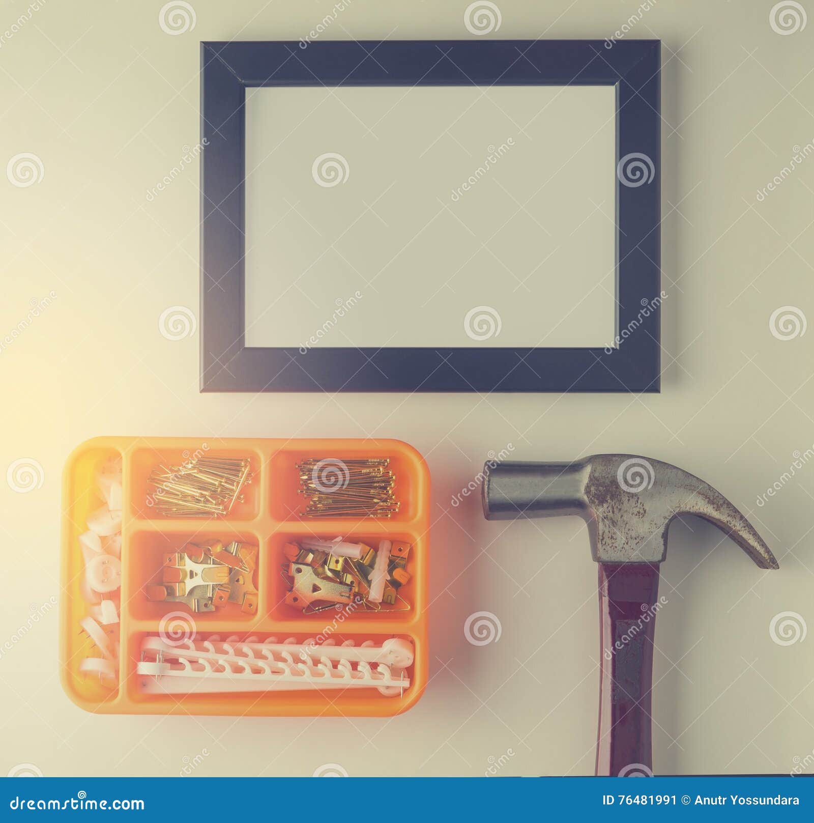 DIY picture frame tool stock image. Image of metal, building - 76481991