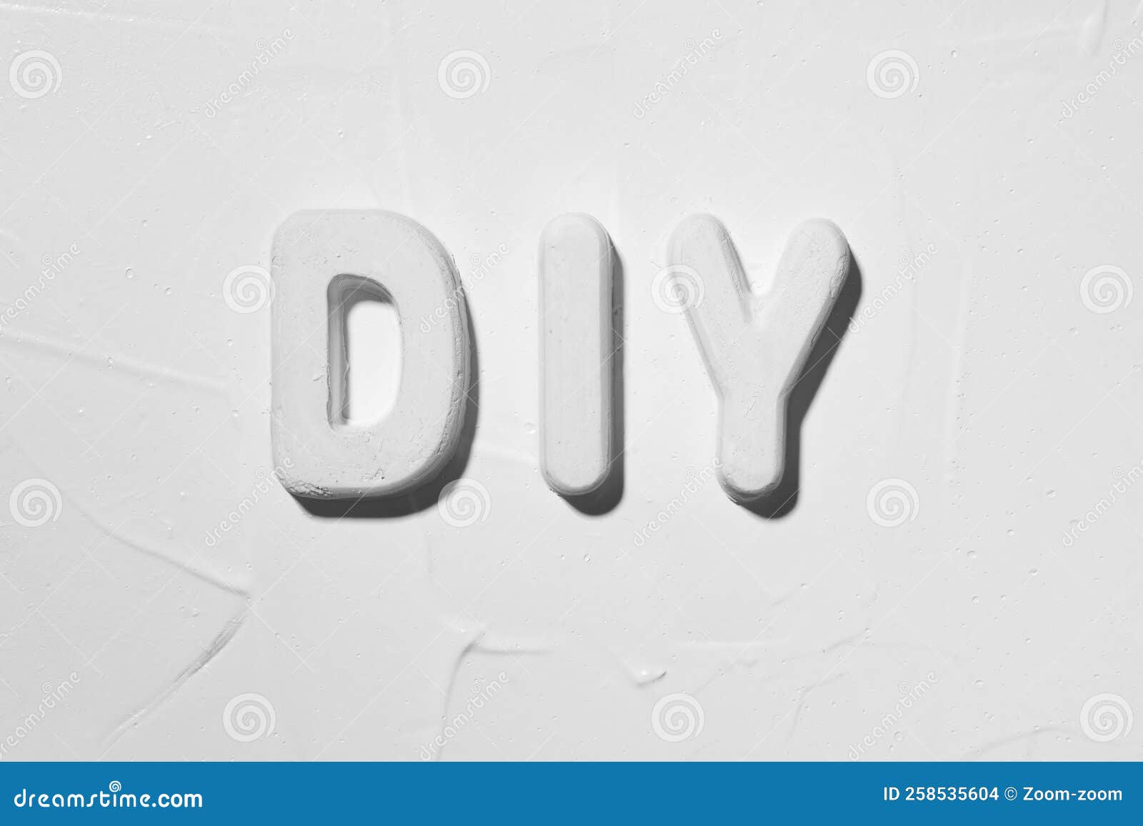 DIY - Plaster Moulded Letters Stock Photo - Image of abbreviation ...