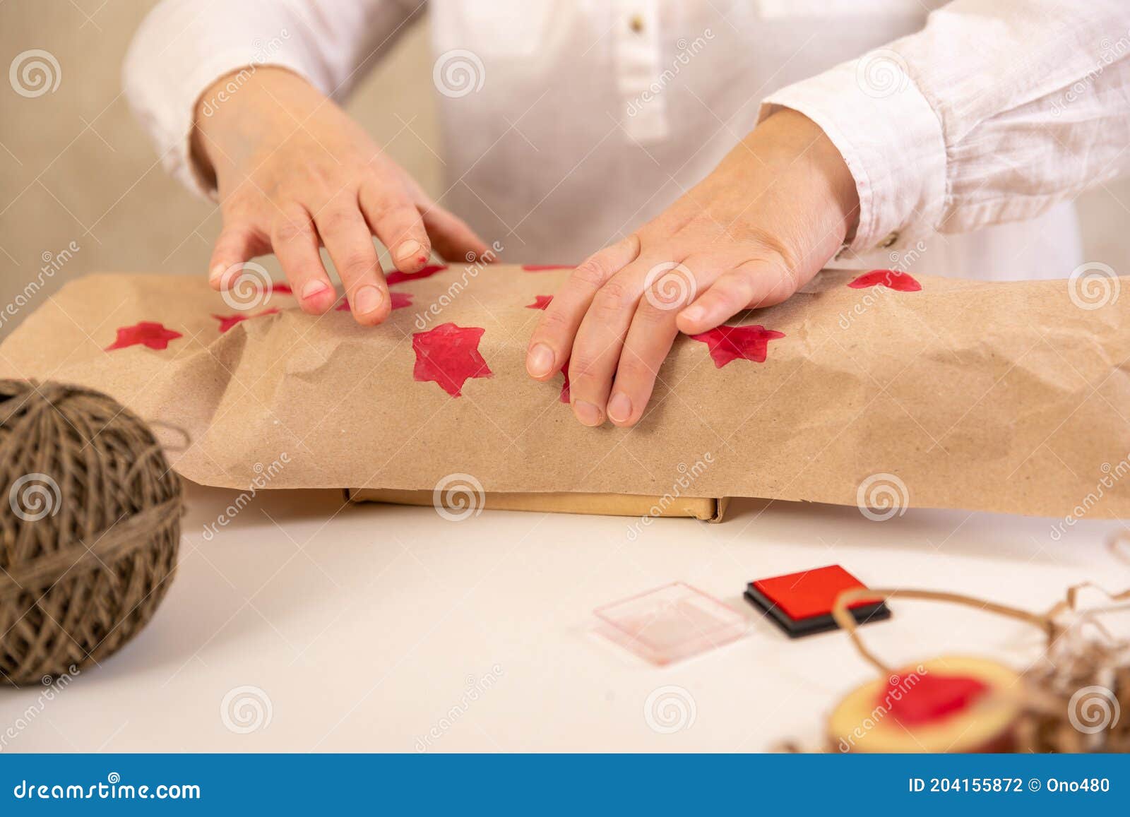 DIY Potato Print. Handmade Gift Wrapping with an Exclusive Print ...