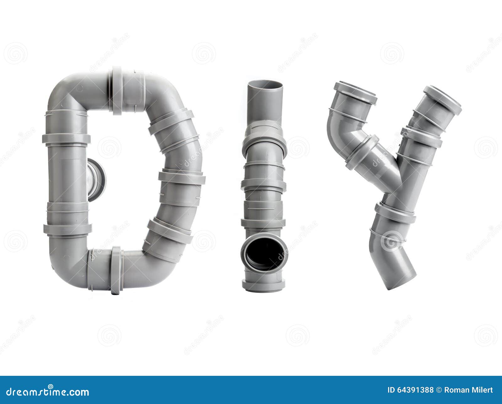 DIY PVC pipe acronym stock photo. Image of construction - 64391388
