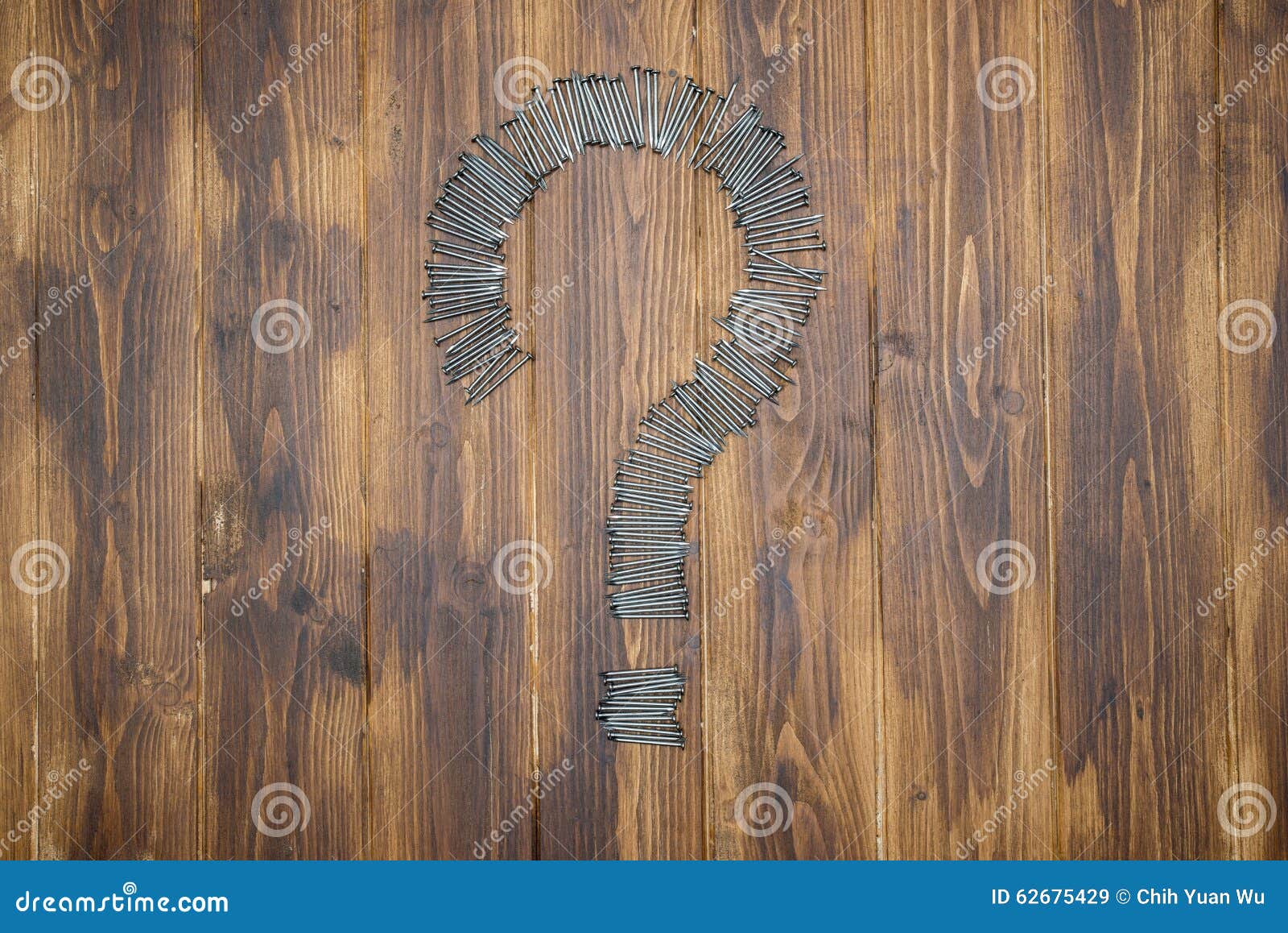 DIY Questions, Punctuation Mark by Group of Nail Stock Image - Image of ...