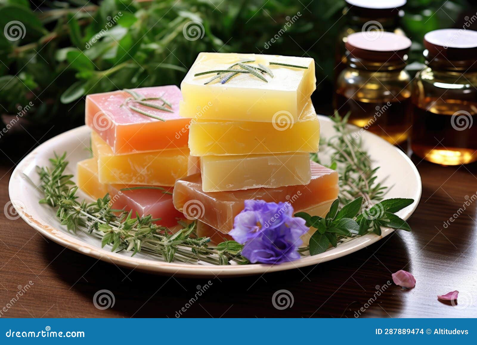 Soap Making Ingredients Frame Design. Hand-sketched Aromatic Materials ...