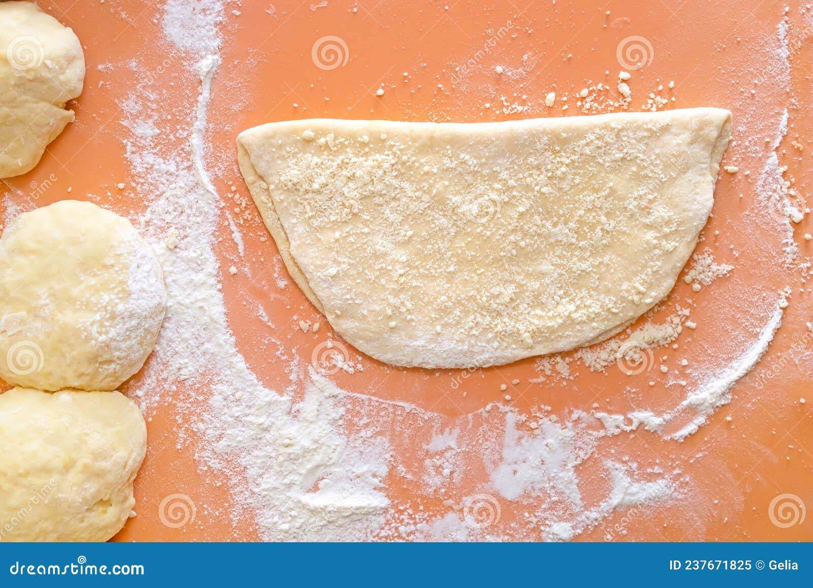Cherry Horn Pie. Fold the Pancakes in Half Stock Image - Image of ...