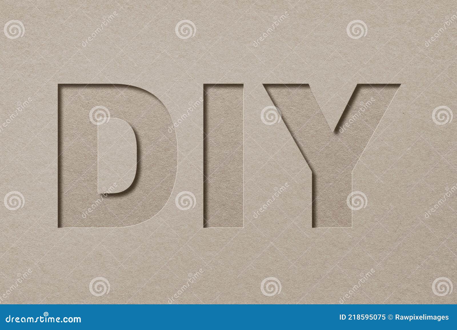 DIY Text Paper Cut Font Typography Stock Image - Image of idea ...