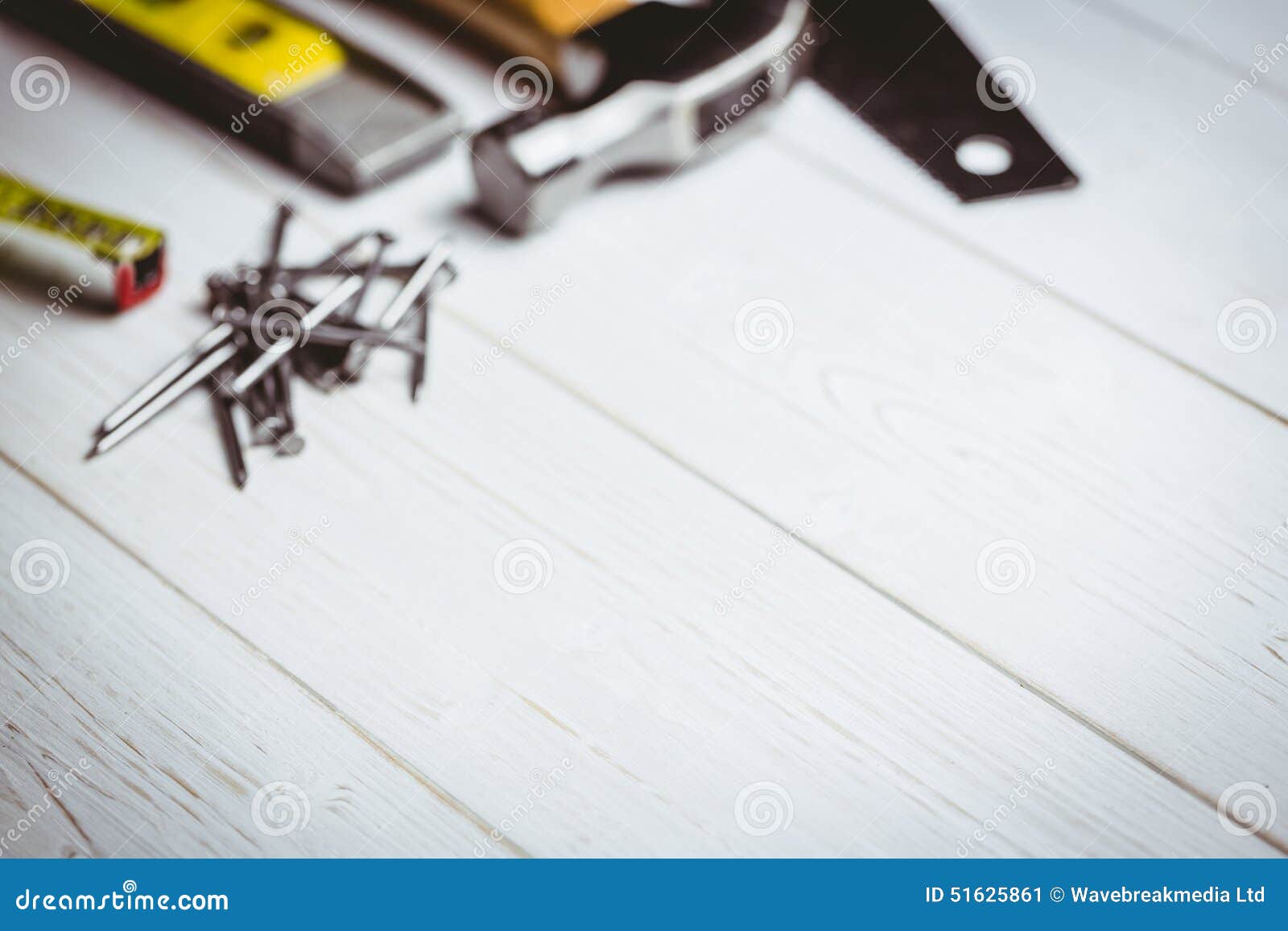 DIY Tools Laid Out on Table Stock Image - Image of work, bench: 51625861