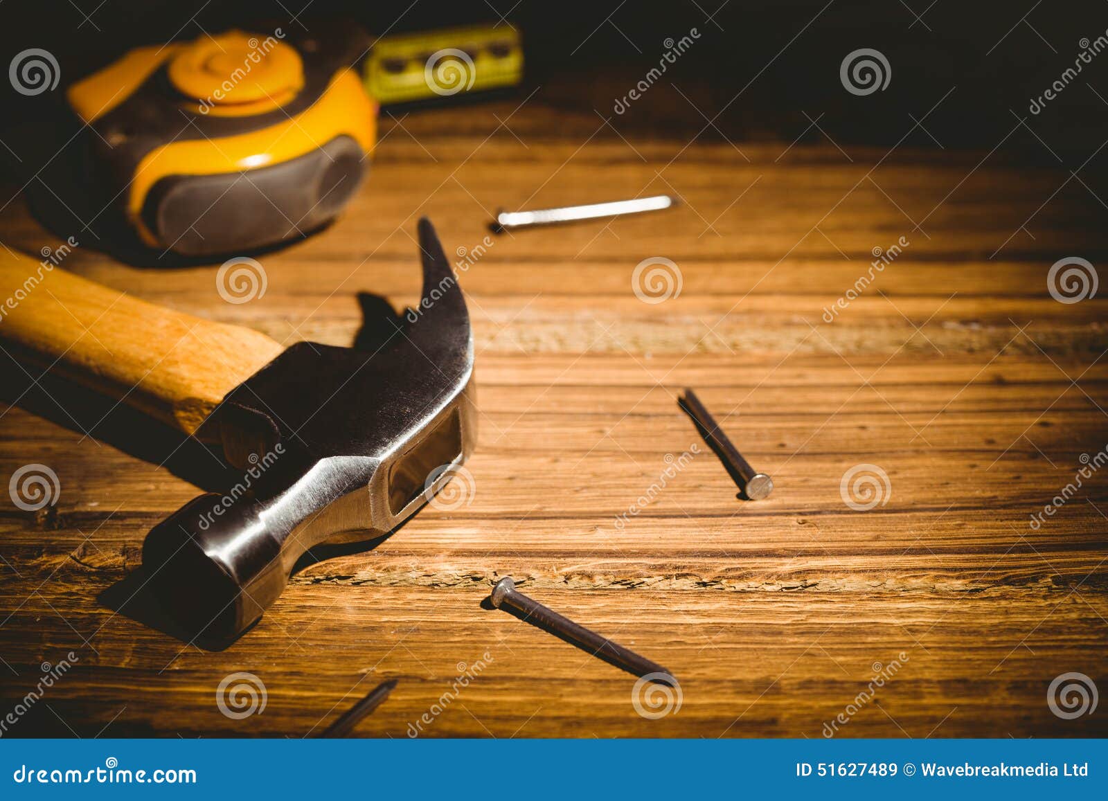 DIY Tools Laid Out on Table Stock Image - Image of space, desk: 51627489