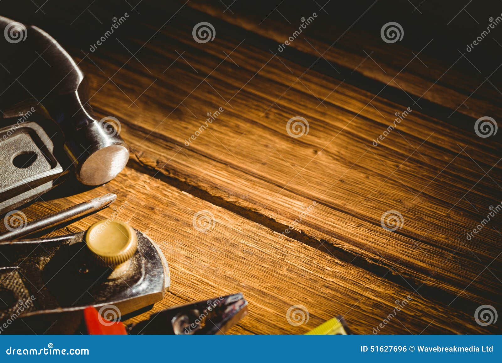DIY Tools Laid Out on Table Stock Photo - Image of shadow, copy: 51627696