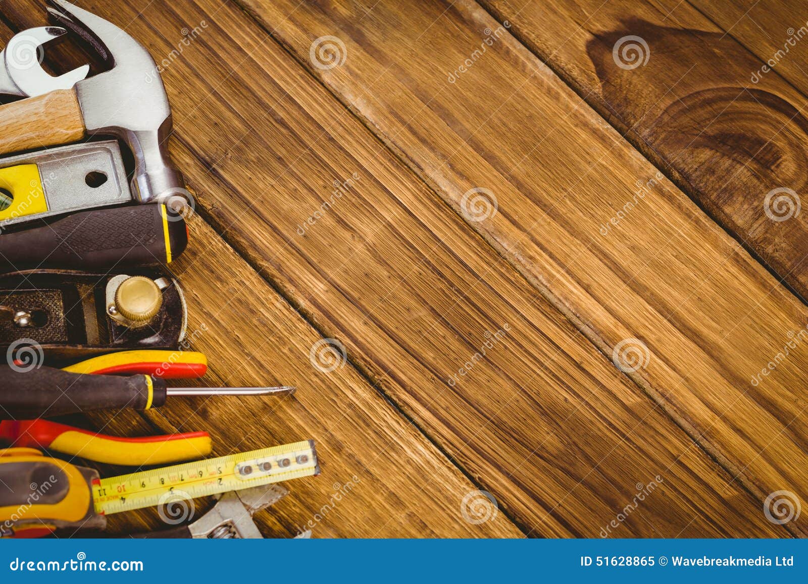 DIY Tools Laid Out on Table Stock Image - Image of tool, screwdriver ...