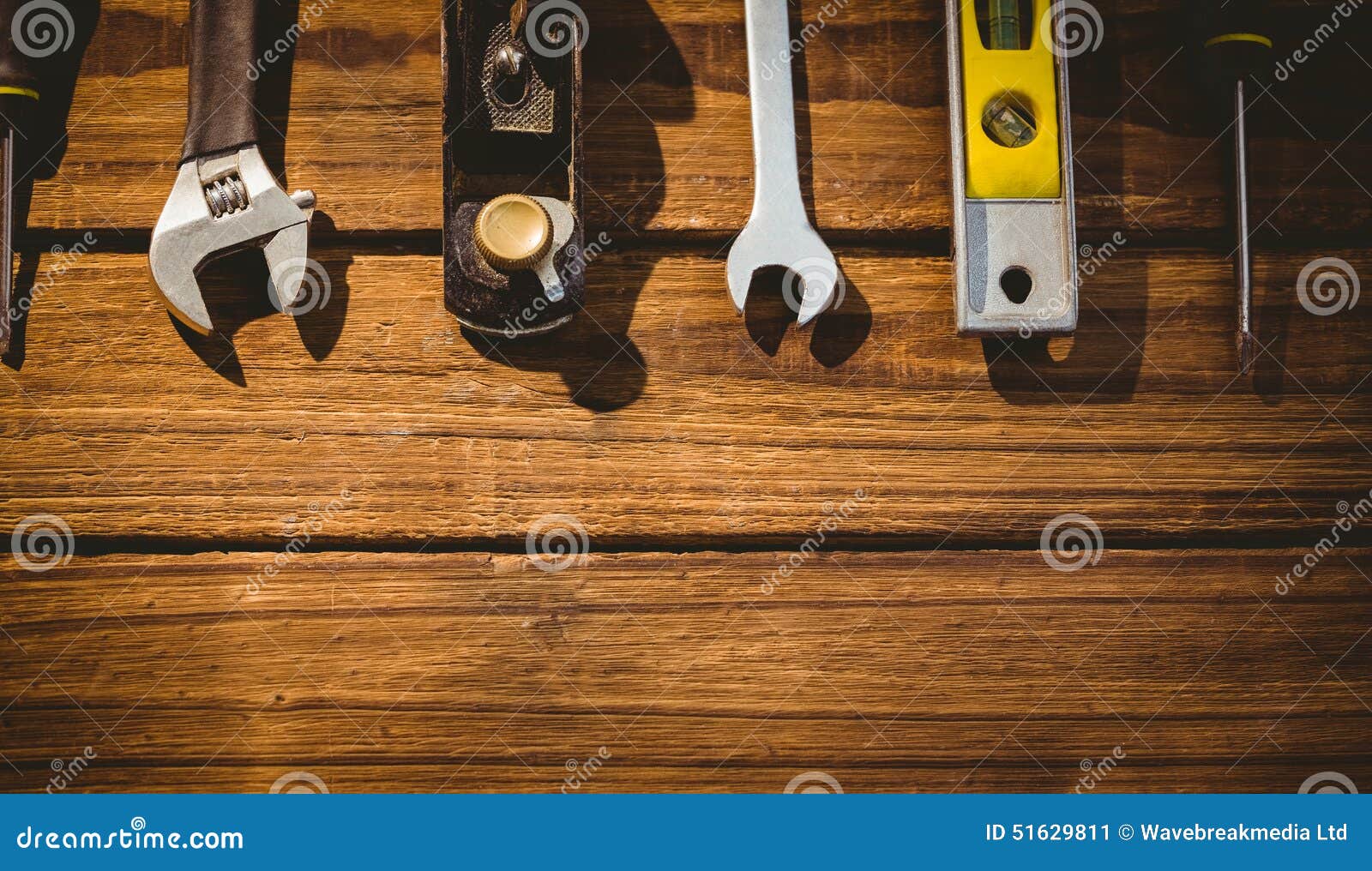DIY Tools Laid Out on Table Stock Image - Image of work, pliers: 51629811