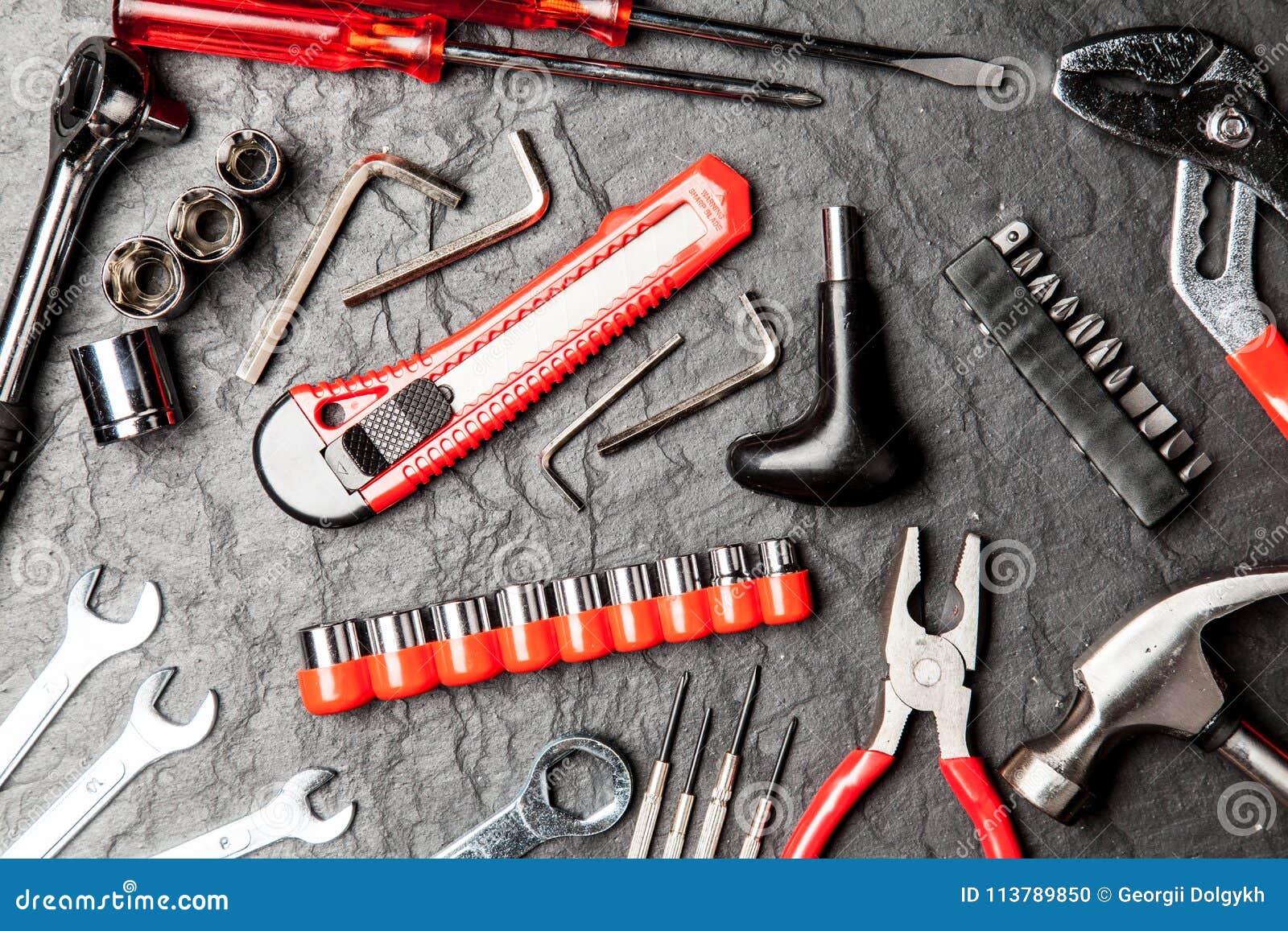DIY Tools set stock photo. Image of home, steel, equipment - 113789850
