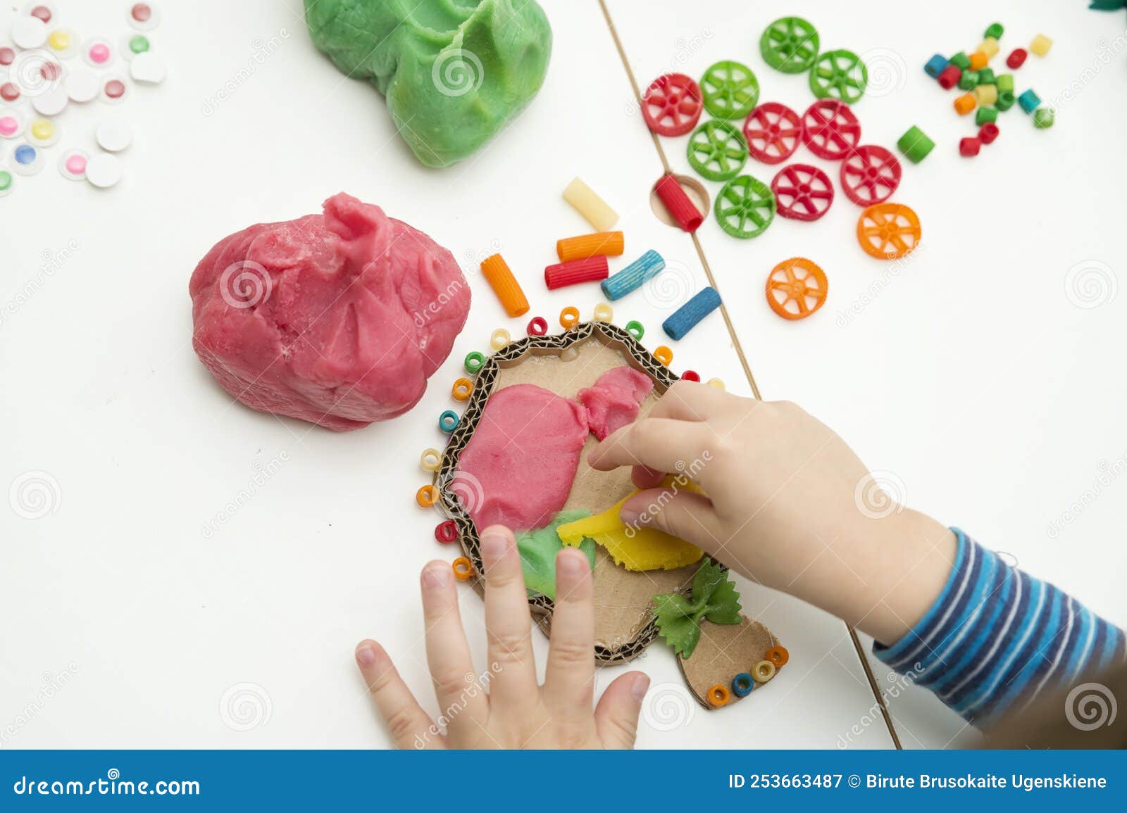 DIY Toy for Actively Explore Different Materials. Stock Image - Image ...