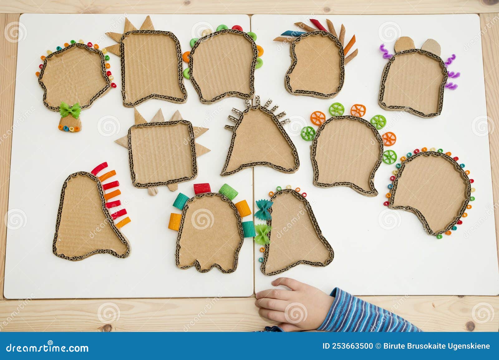 DIY Toy for Actively Explore Different Materials. Stock Photo - Image ...