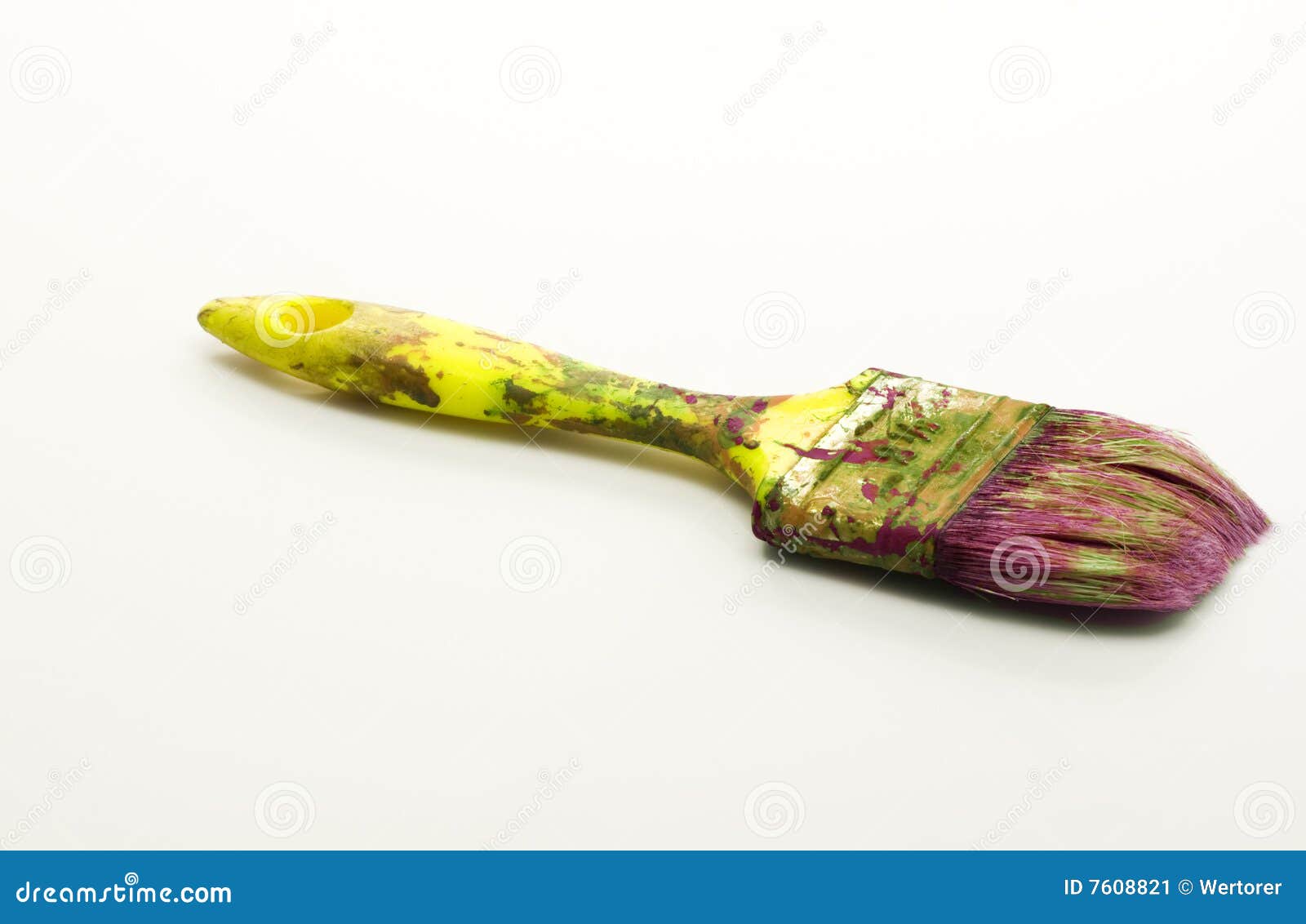 DIY Verfborstel Voor Vernieuwing Stock Afbeelding - Image of handvat ...