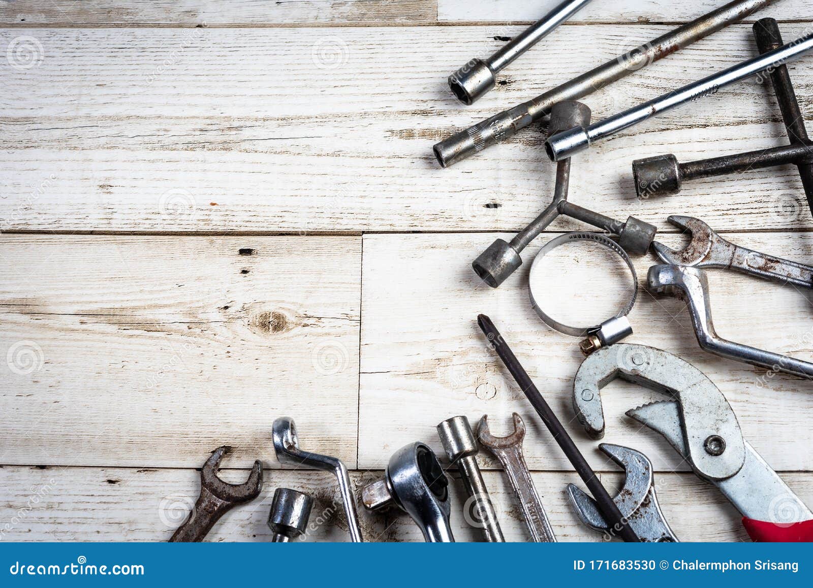 DIY Workbench Top View with Carpentry and Construction Tools, Copy ...