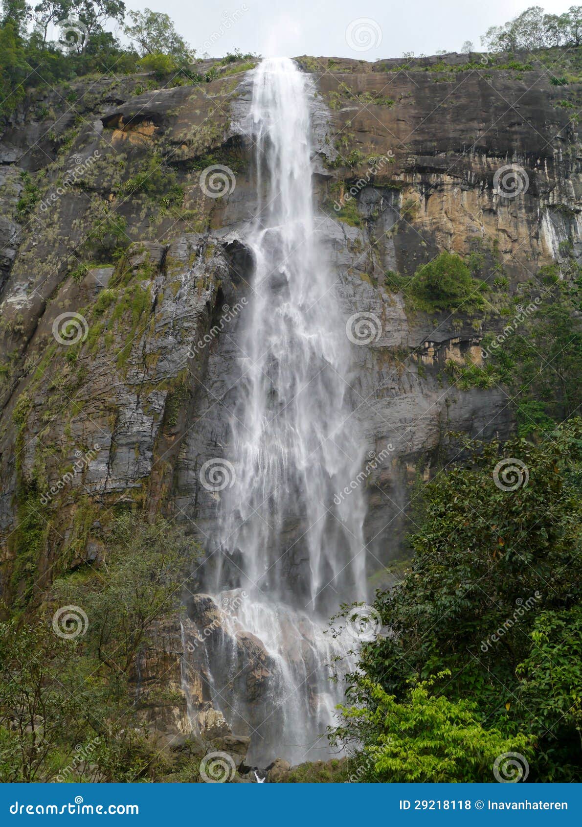 Diyaluma waterfalls stock photo. Image of scene, river - 29218118