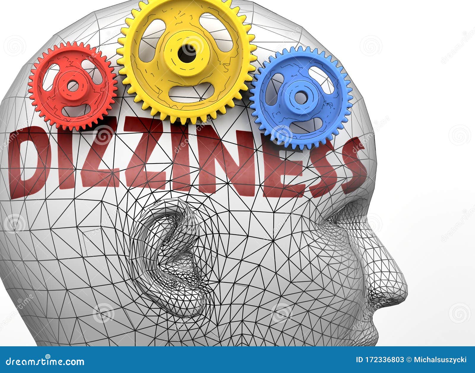 Dizziness and Human Mind - Pictured As Word Dizziness Inside a Head To ...