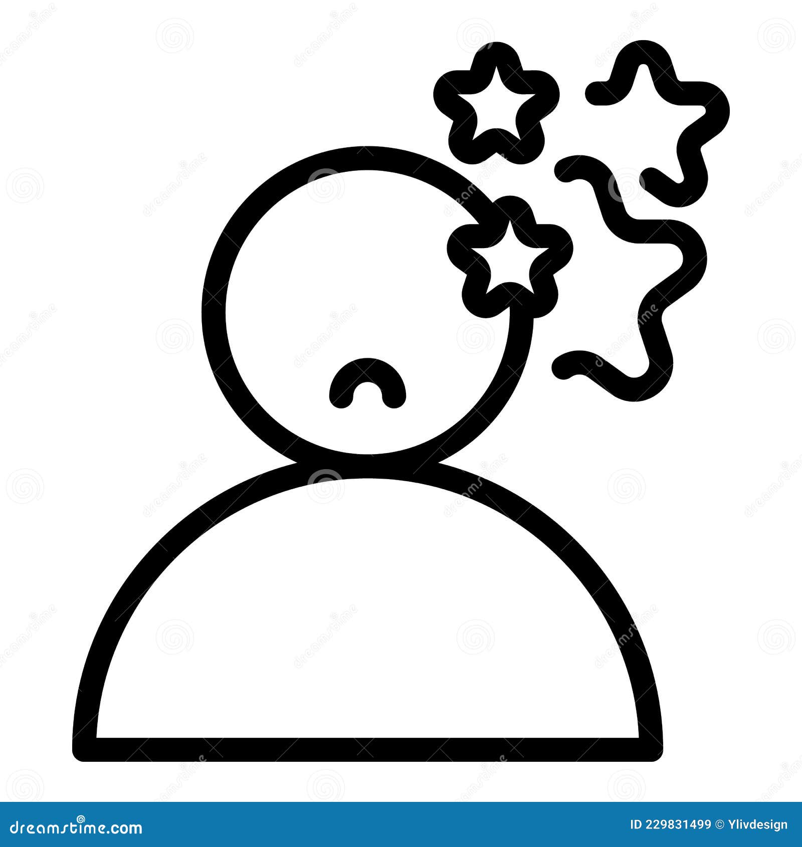 Dizziness / Dizzy Icon Cartoon Vector | CartoonDealer.com #111168057