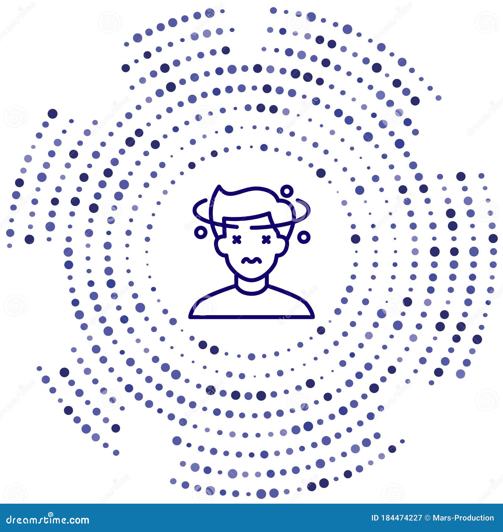 Dizziness Vector Icon. Dizziness Editable Stroke. Dizziness Linear ...