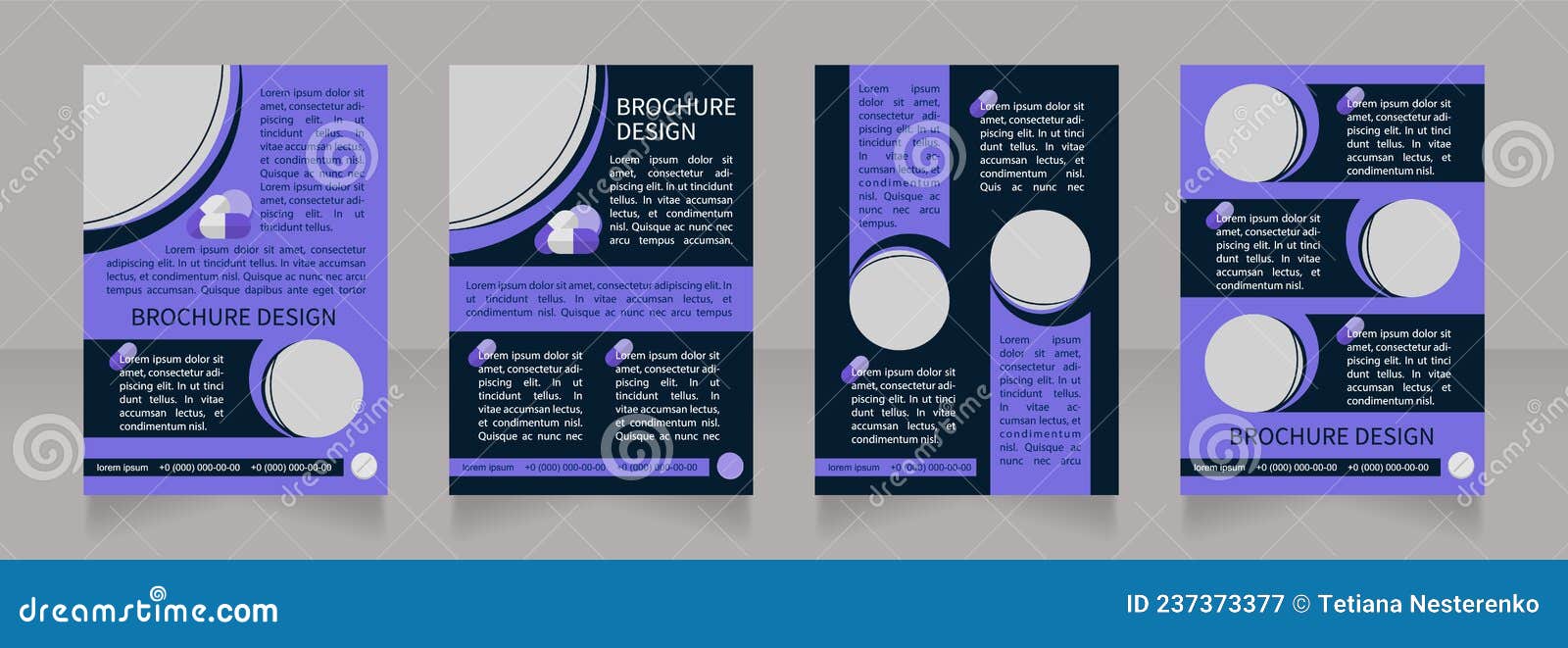 Dizziness and Vertigo in Adults Reason Blank Brochure Layout Design ...