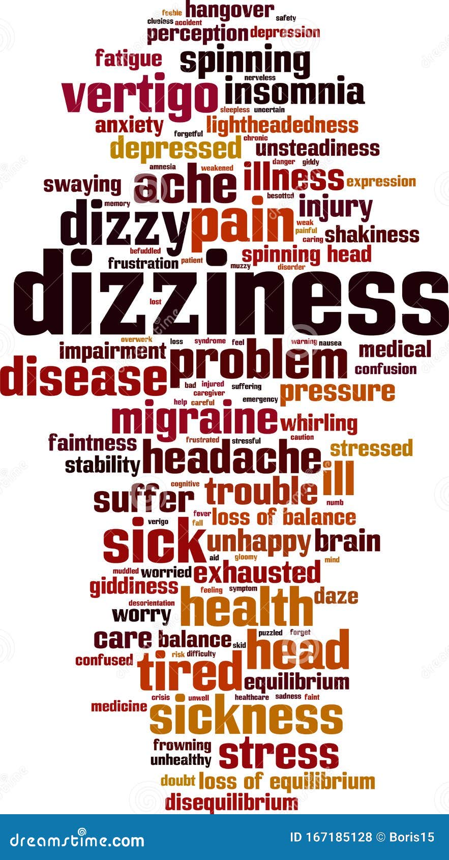Dizziness Word Cloud Concept 3 Stock Image | CartoonDealer.com #140807623