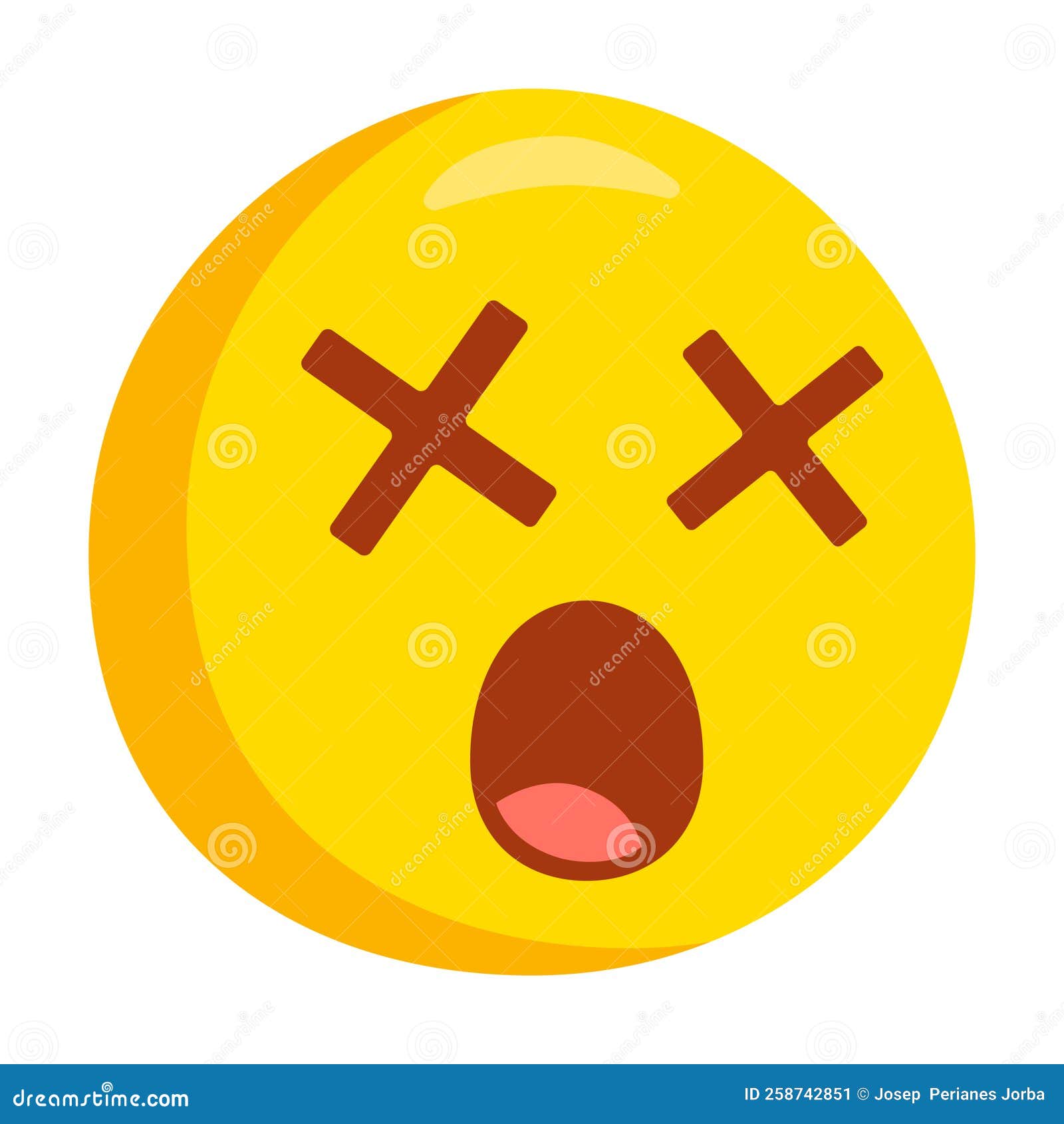Dizzy Face Emoji Icon Illustration. Cross Eyes Symbol Emoticon Design ... Dizzy Face Emoji Icon Illustration. Cross Eyes Symbol Emoticon Design ...