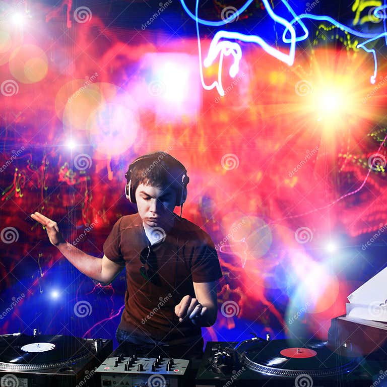 DJ stock photo. Image of jockey, mixing, celebration - 12768448