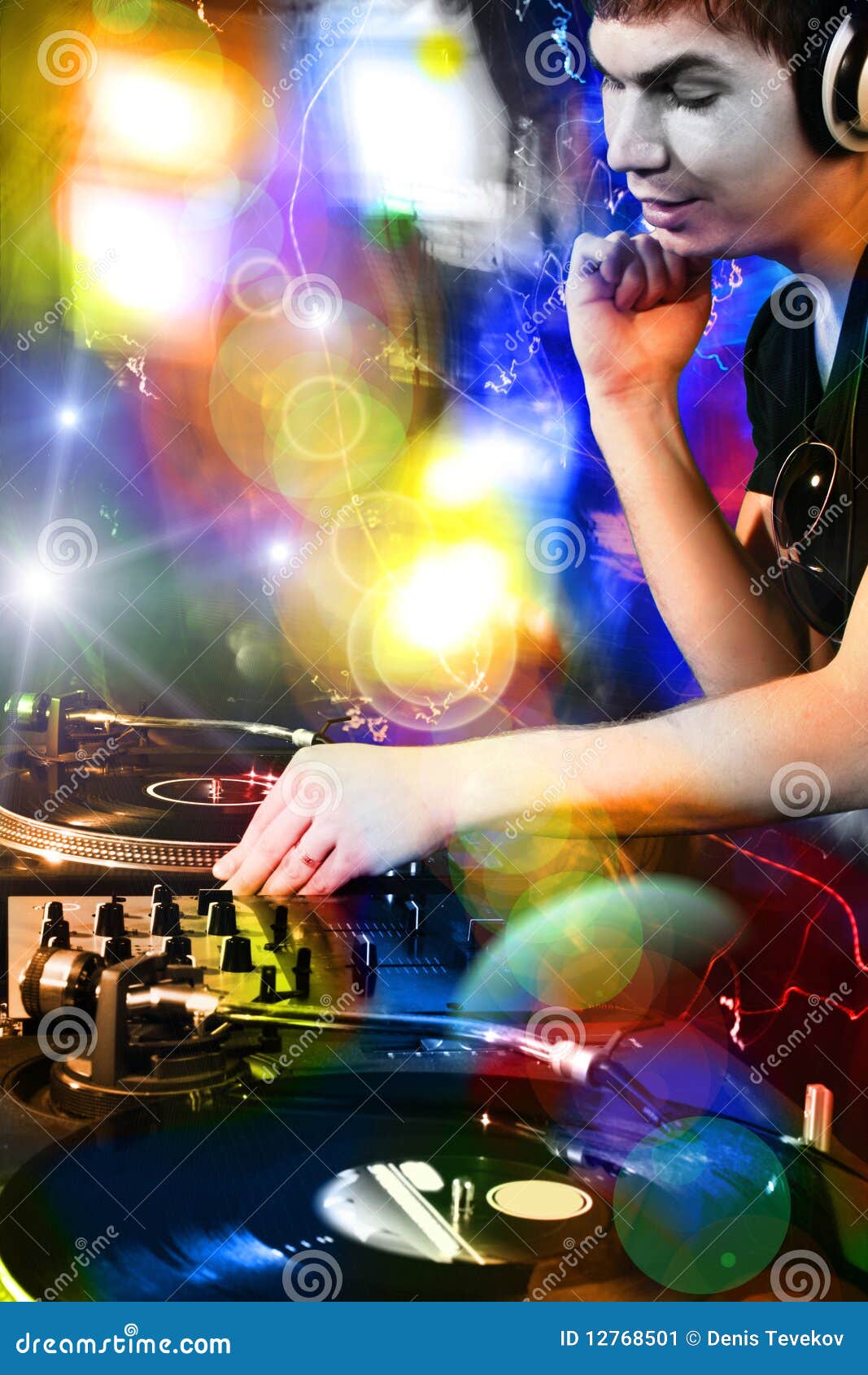 DJ stock image. Image of jockey, entertainment, design - 12768501