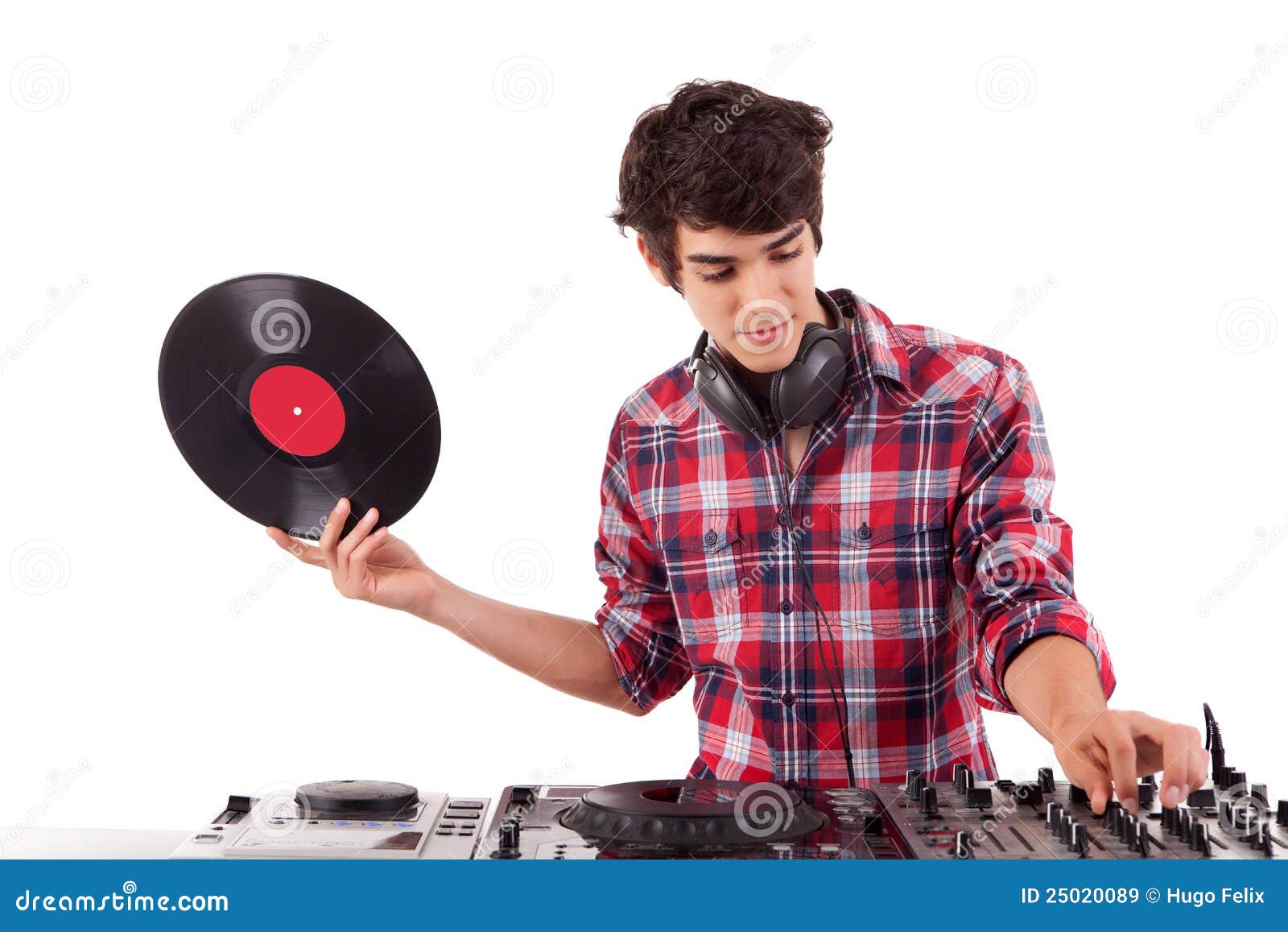 DJ stock image. Image of color, record, party, musician - 25020089