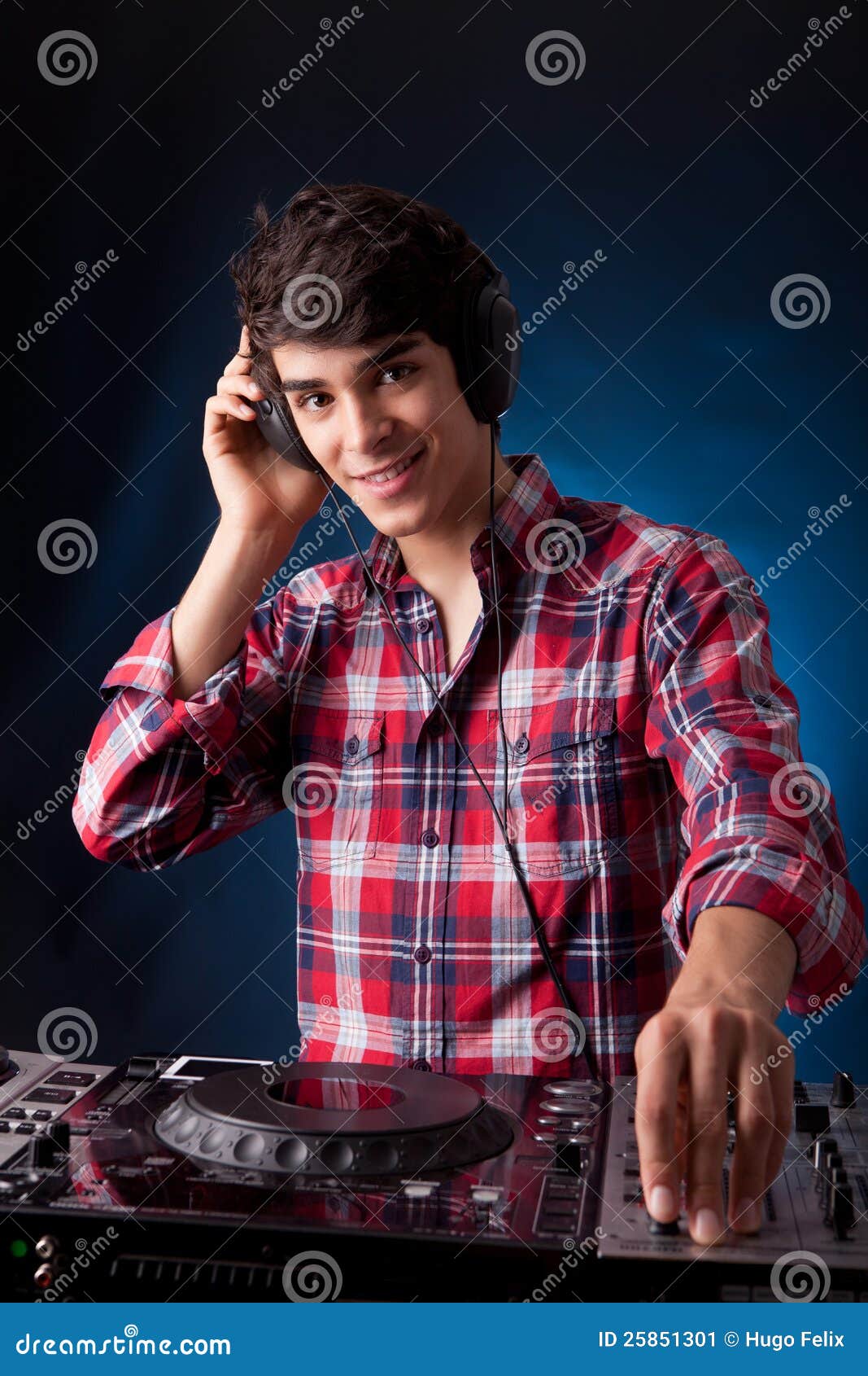 DJ stock image. Image of disco, fashion, record, emotion - 25851301