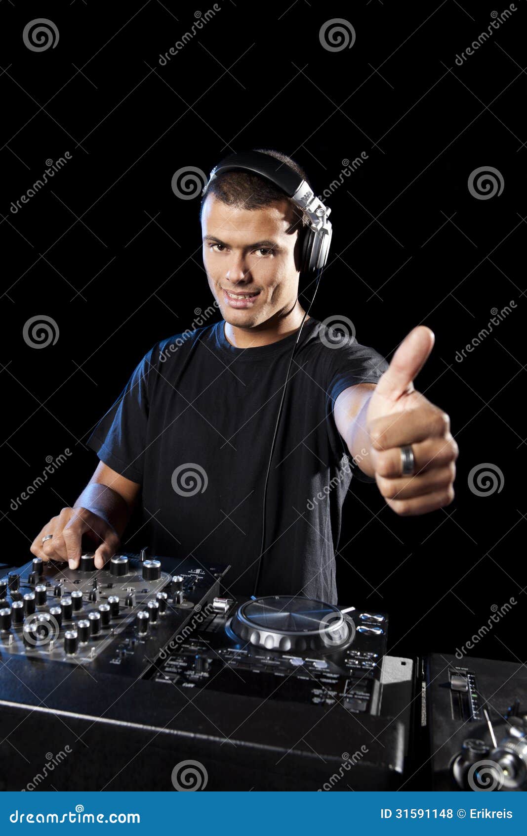 DJ stock foto. Image of mens, discotheek, jockey, telefoons - 31591148