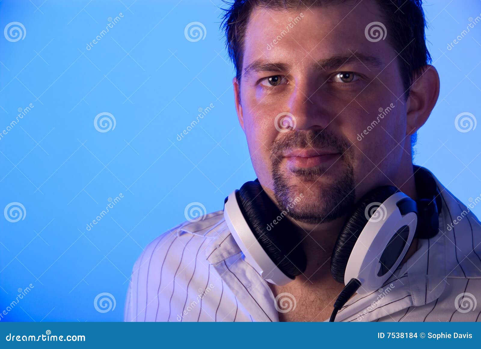 DJ stock photo. Image of male, audio, mixing, casual, headphones - 7538184