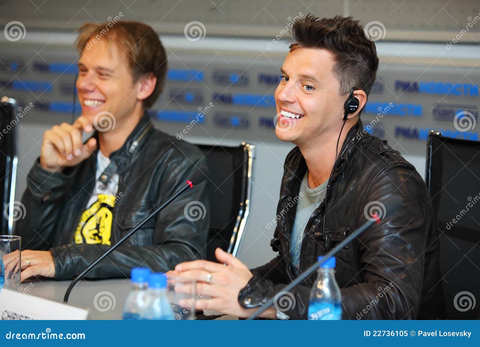 DJ Armin Van Buuren and Christian Burns Editorial Image - Image of ...