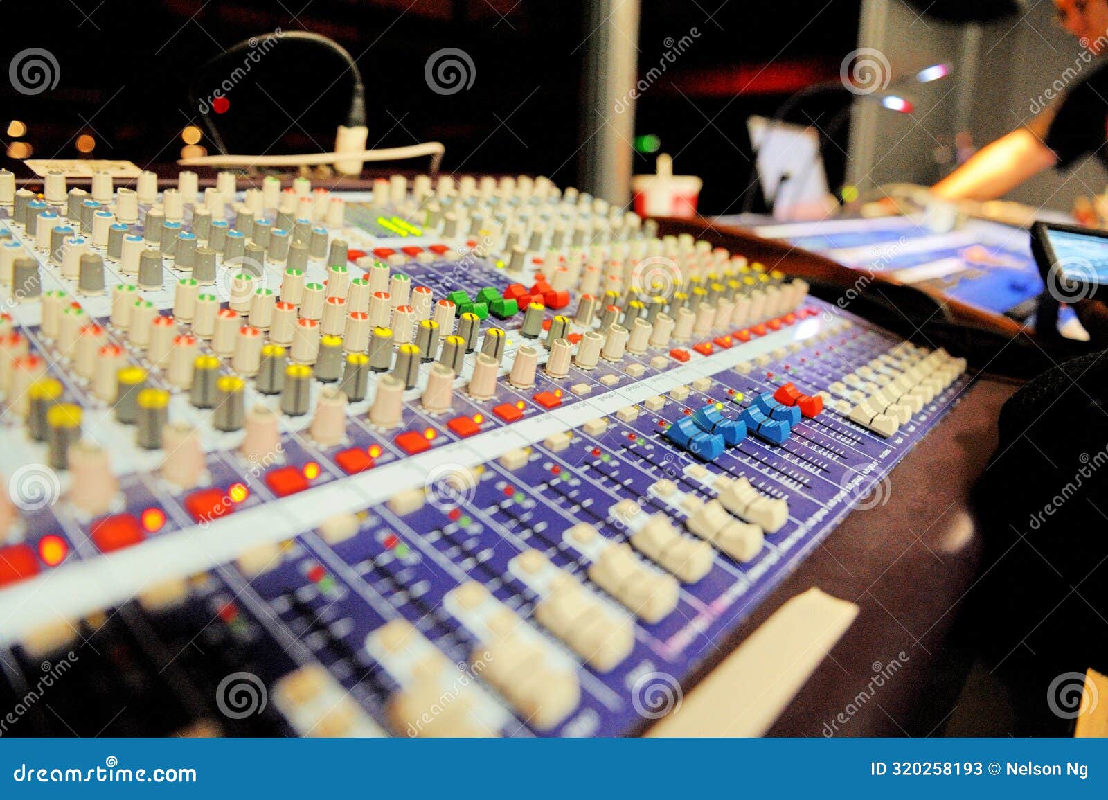 DJ Audio Deck for Mixing Music and Special Sound Effects Stock Image ...