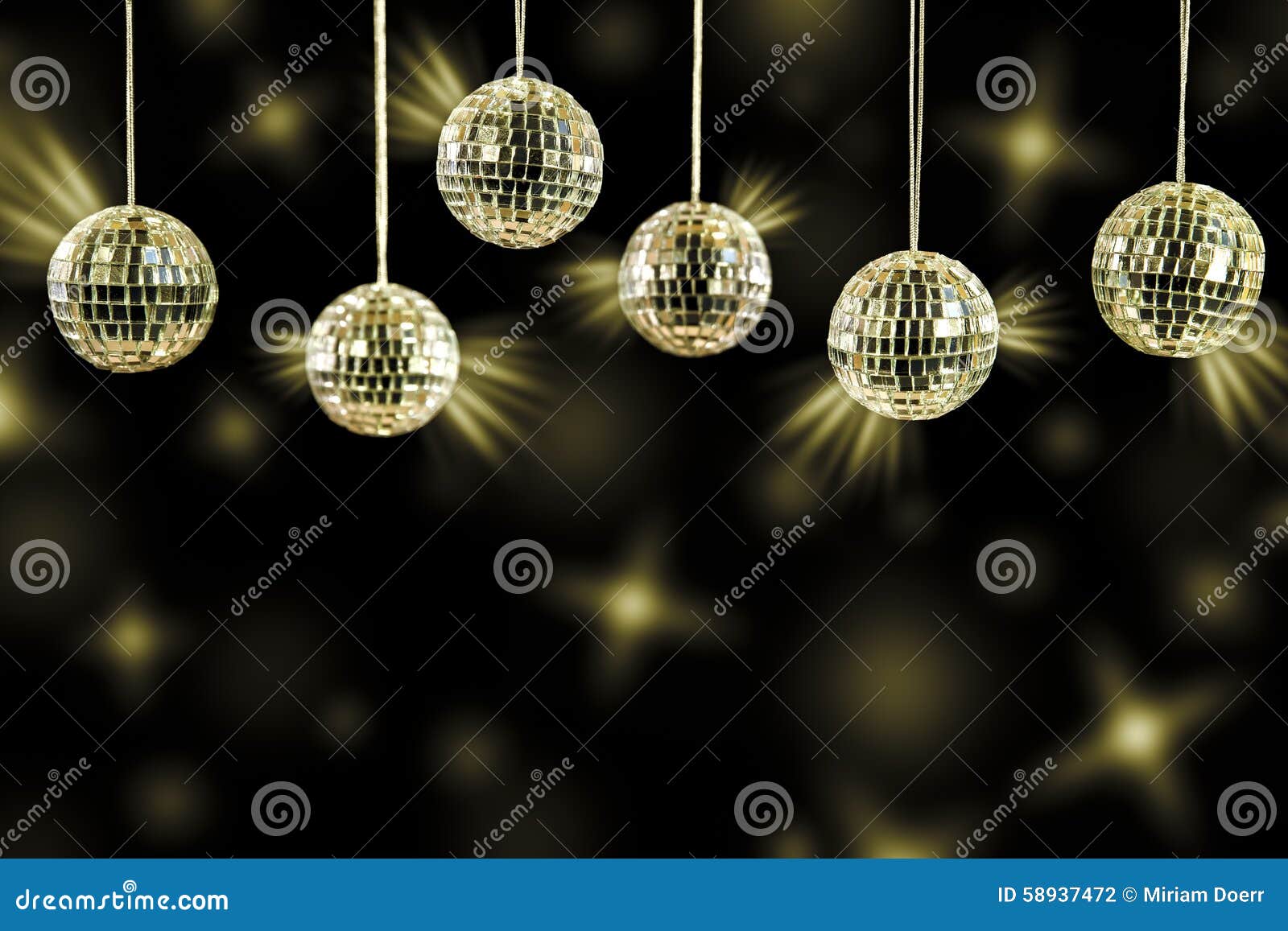 DJ Background with Golden Light Blurs Stock Photo - Image of postcard ...