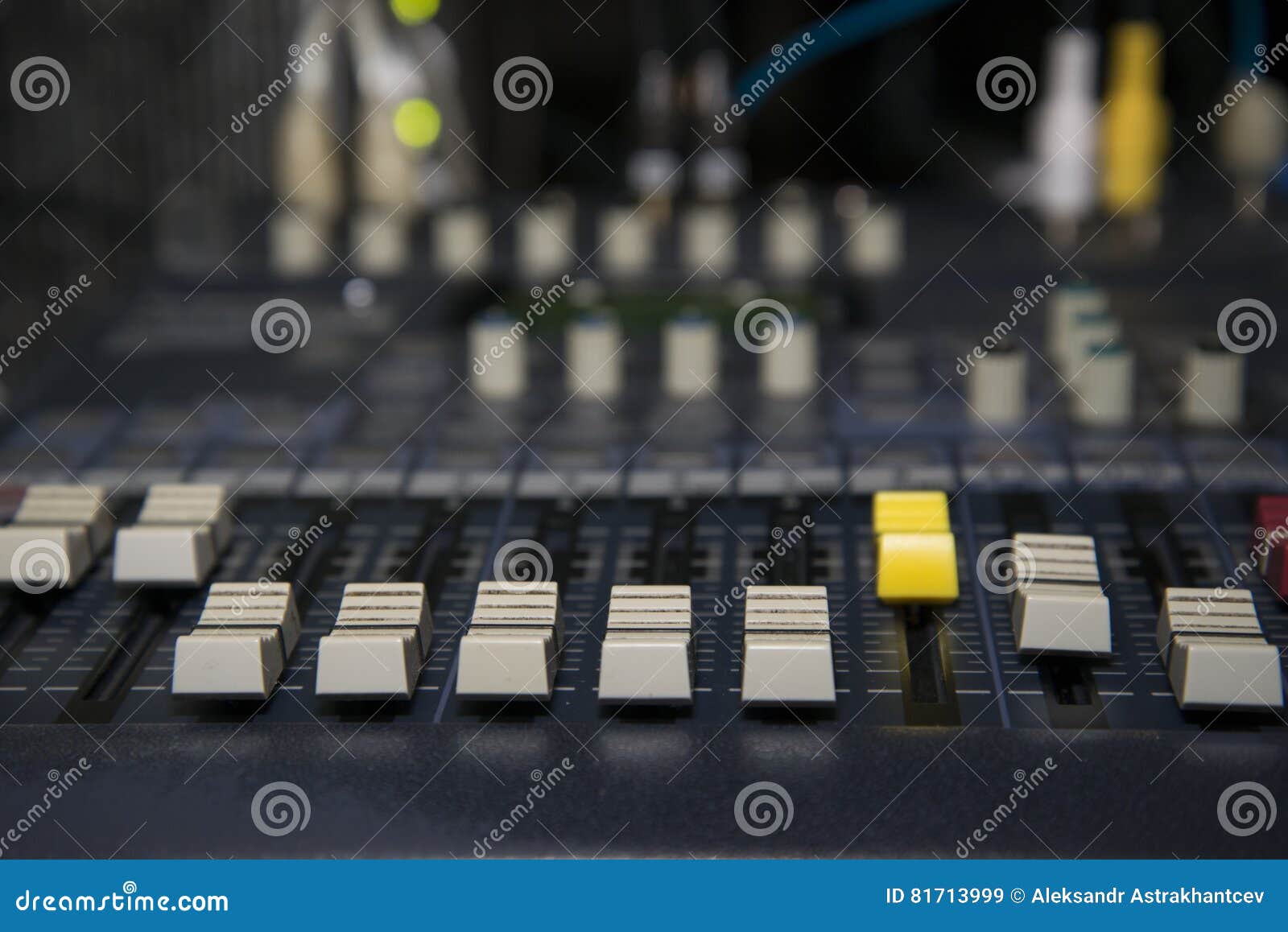 The DJ Booth is the Main Tool for Creating Music. Stock Image - Image ...