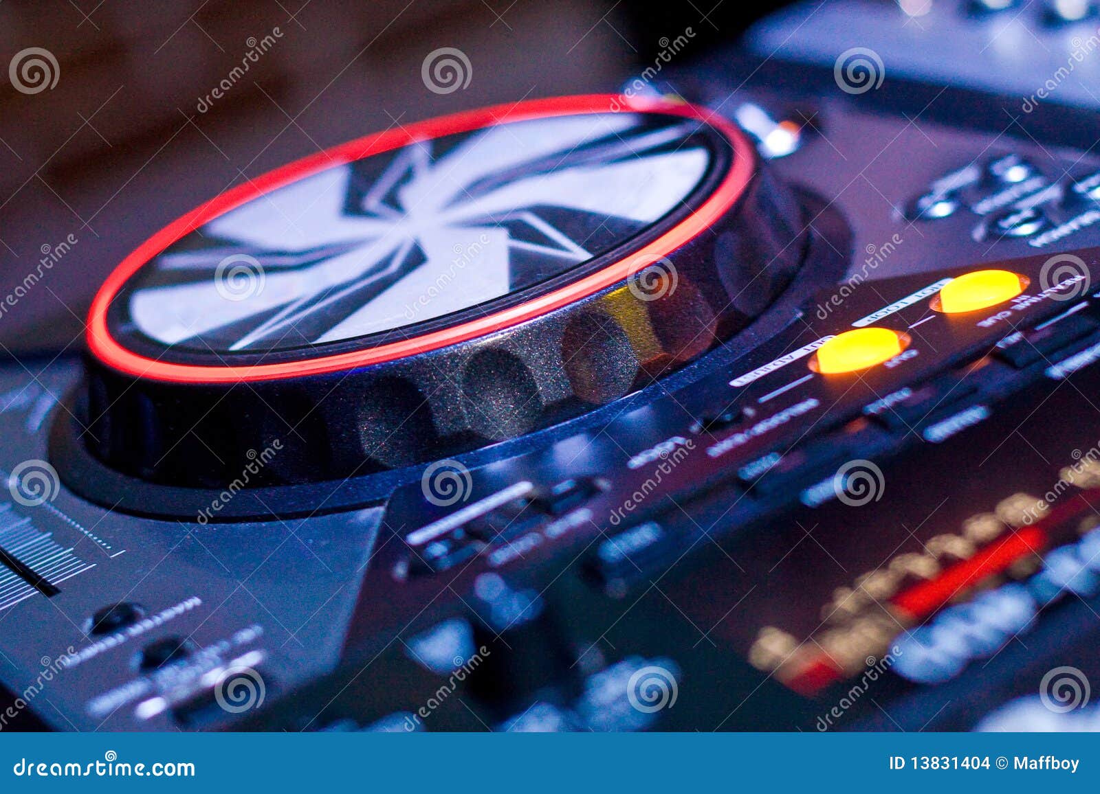 DJ console stock photo. Image of board, device, controls - 13831404