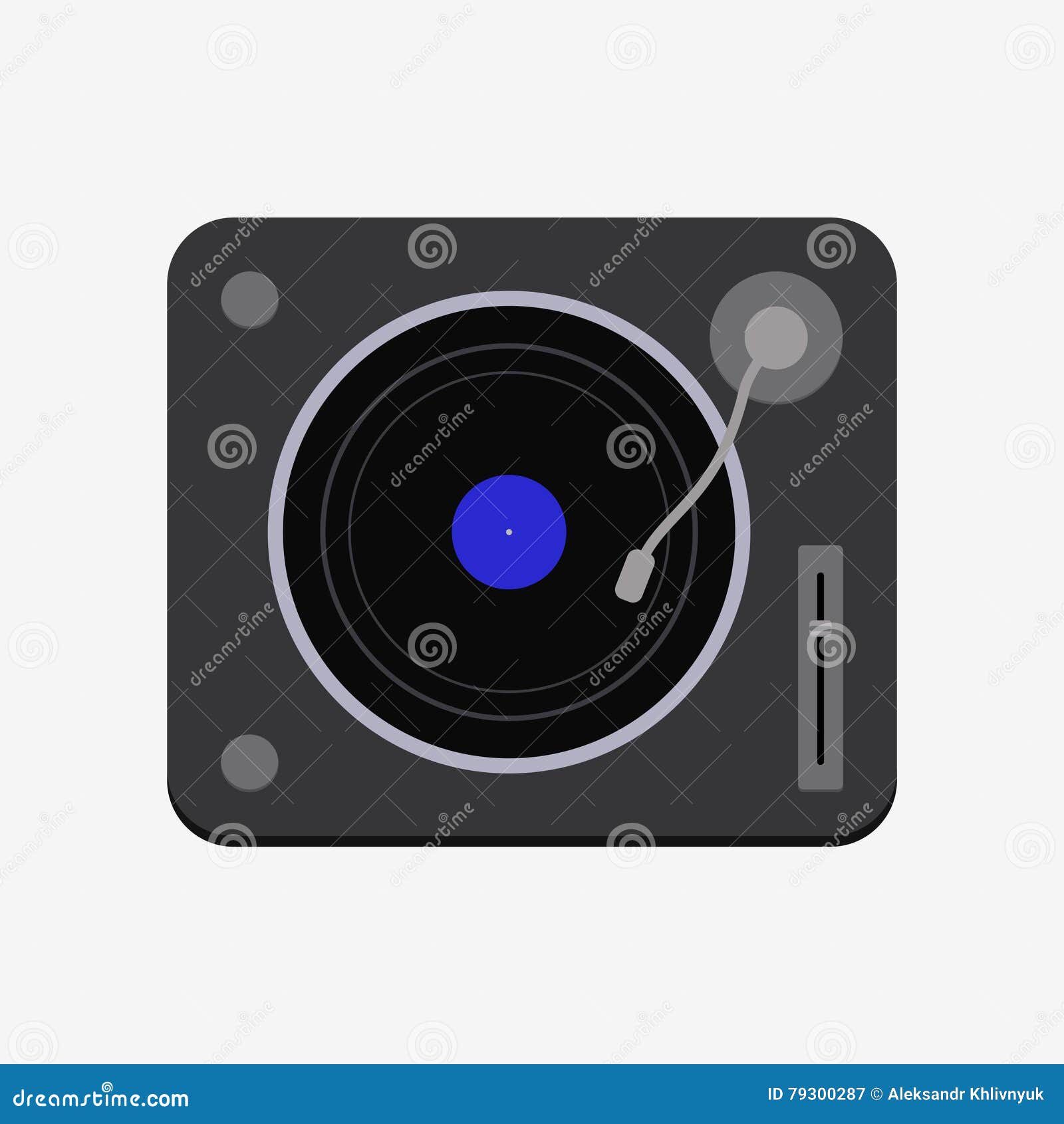 DJ console illustration stock illustration. Illustration of disco ...