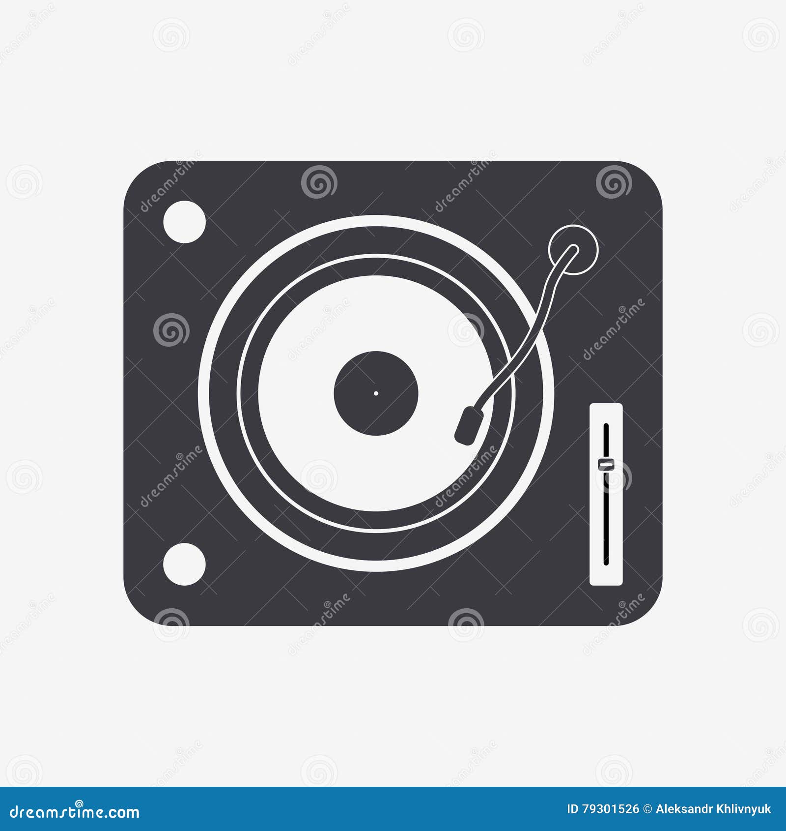 DJ console illustration stock illustration. Illustration of hands ...