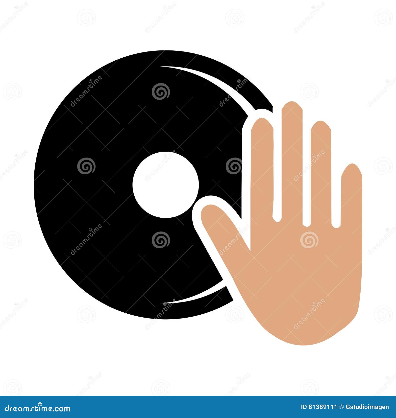 Dj console isolated icon stock vector. Illustration of design - 81389111