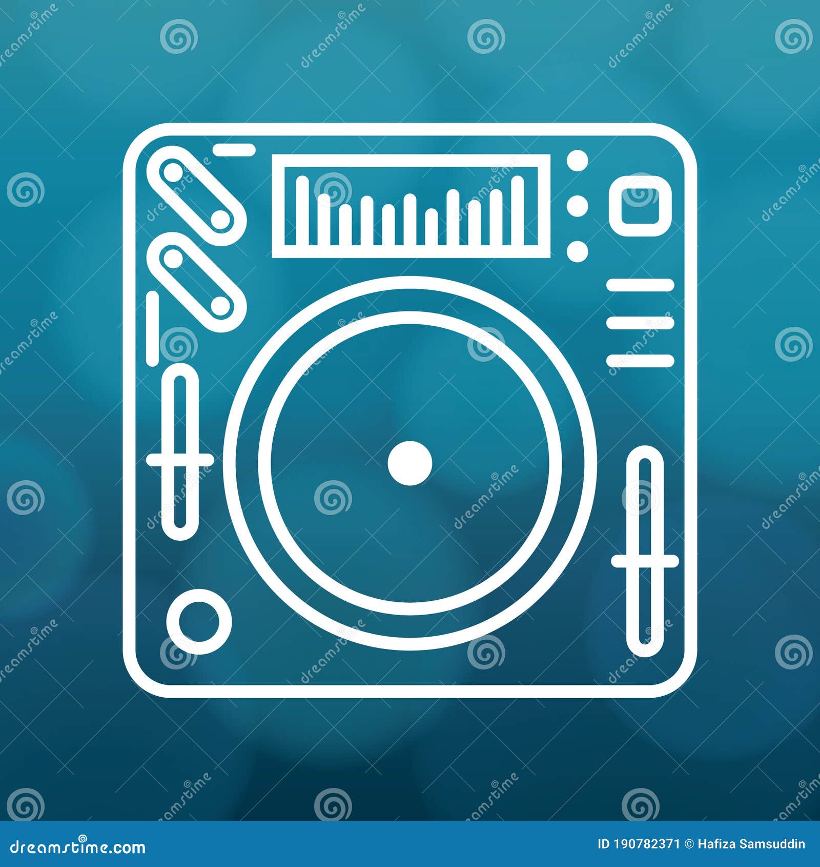 Dj Console. Vector Illustration Decorative Design Stock Vector ...